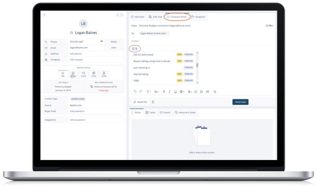 NEW! Real estate email templates in Top Producer® X CRM