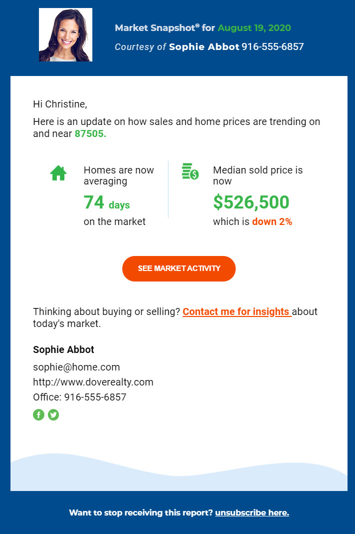 Market Snapshot® updates to improve deliverability and search options