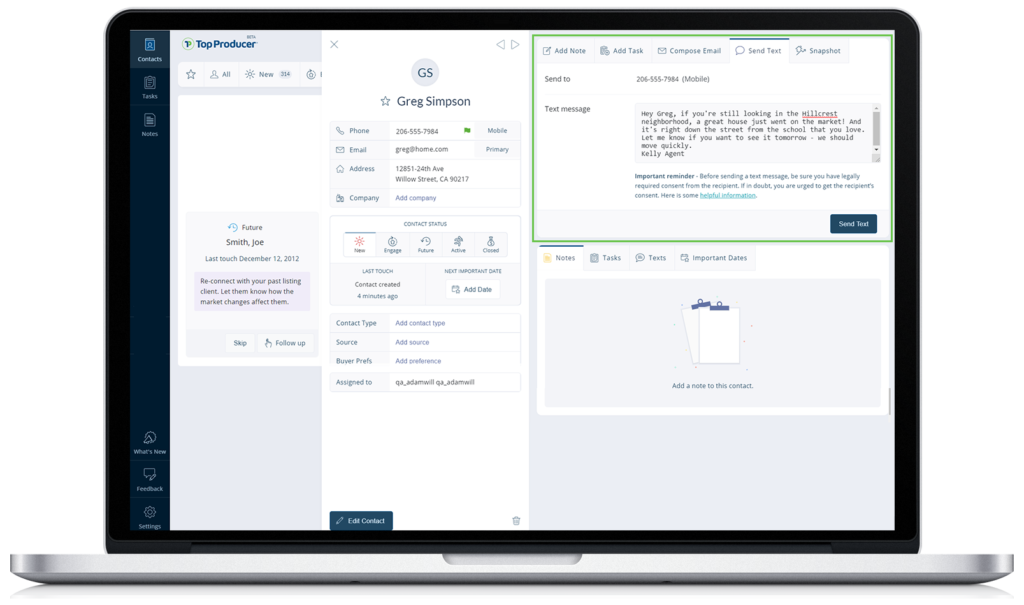NEW: You can now text from within Top Producer® X! - Top Producer Blog